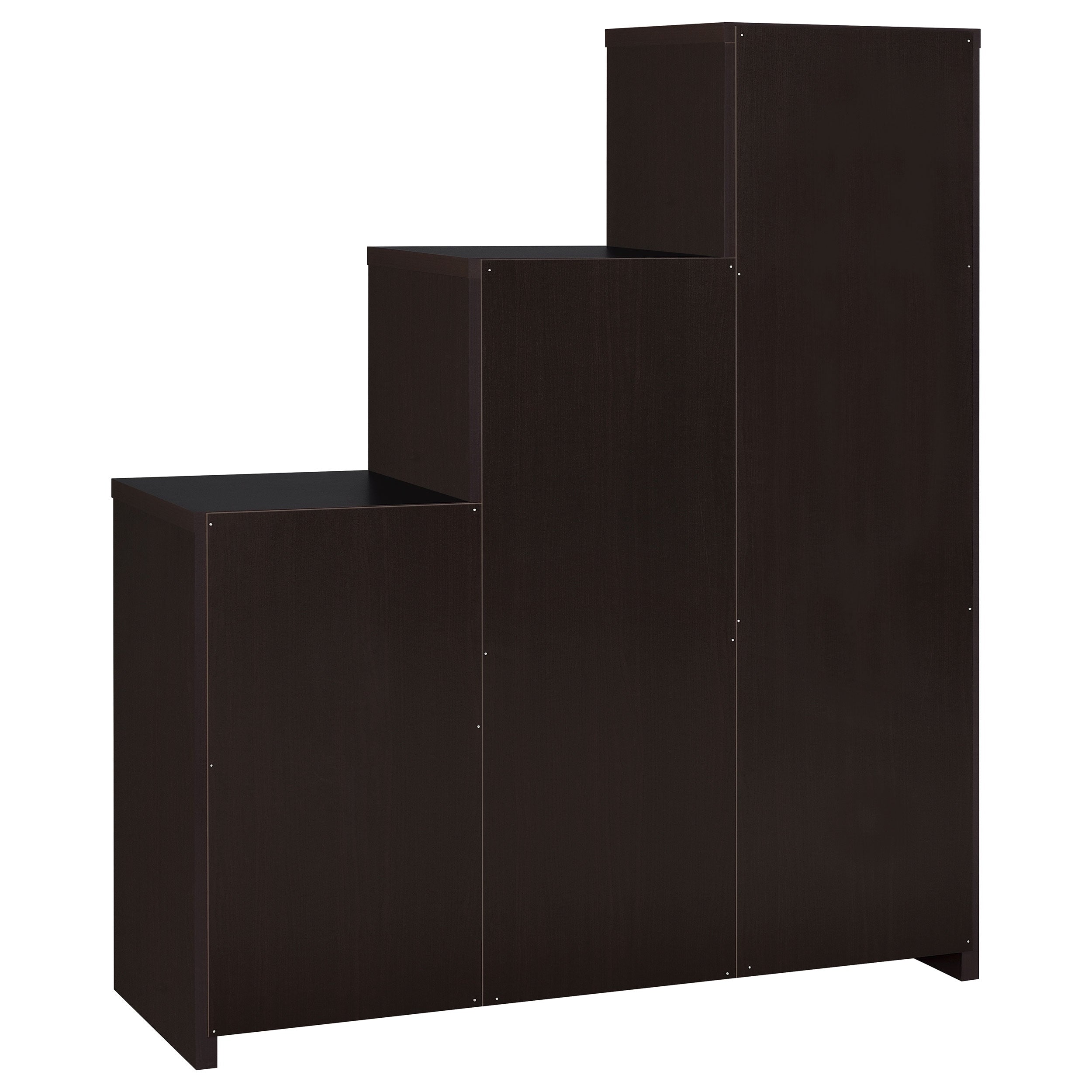 Coaster Furniture Spencer Cappuccino Bookcase with Cube Storage Compar ...