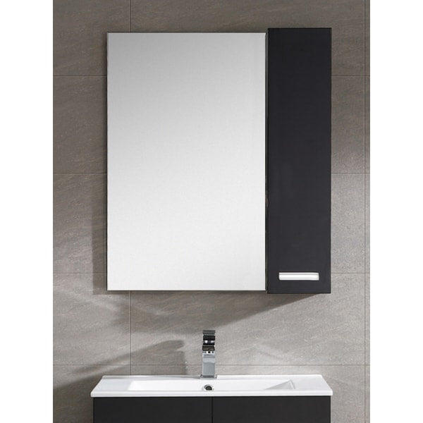 Fine Fixtures Atwood 35-inch Mirror With Side Cabinet – Overstock